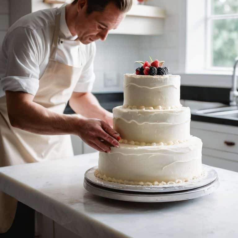 A Guide to Stacking a Tiered Cake Securely - Alison Lawson Cakes